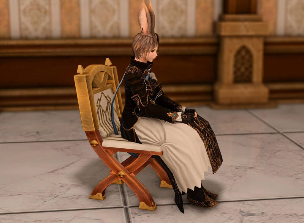 シラディン・ウッドチェア｜Sil’dihn Chair | HOUSING ITEM for FF14