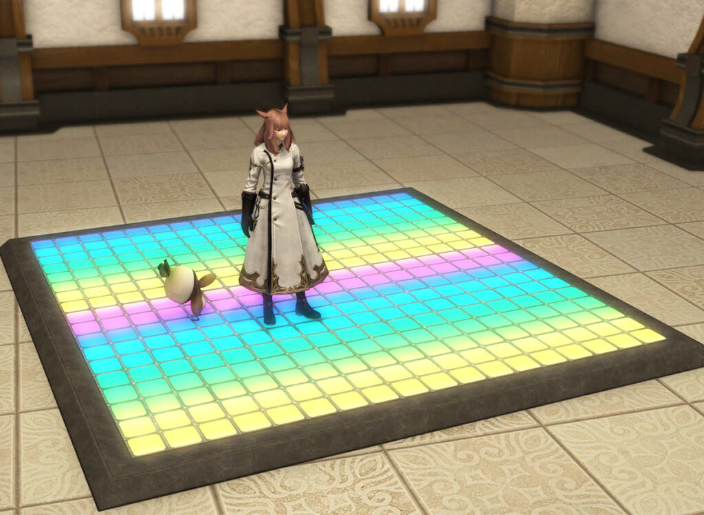 レインボーホッピングラグ｜Rainbow Hopping Rug | HOUSING ITEM for FF14