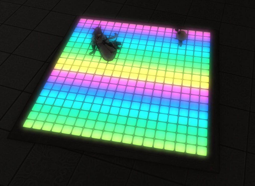 レインボーホッピングラグ｜Rainbow Hopping Rug | HOUSING ITEM for FF14